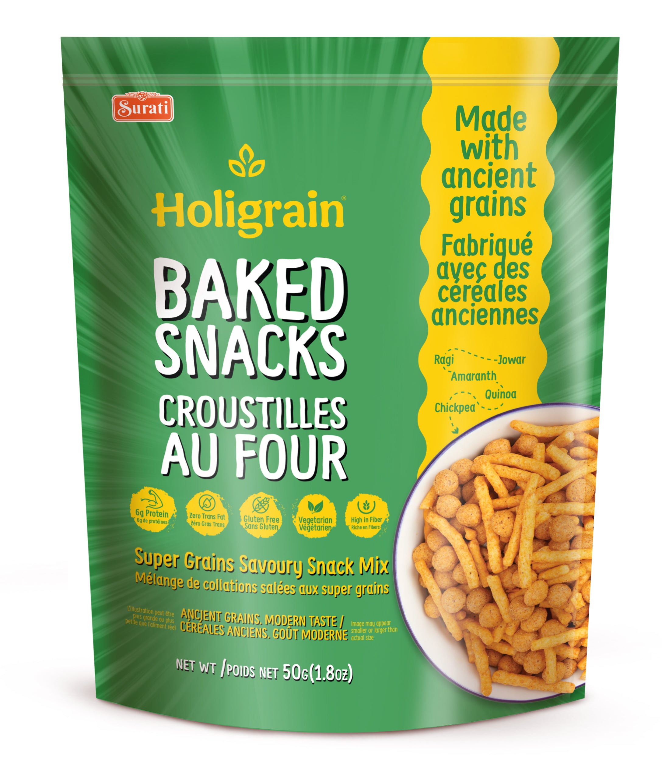 Super Grain Savory Snack Mix - 50G – Surati Snacks - Buy Indian Snacks ...