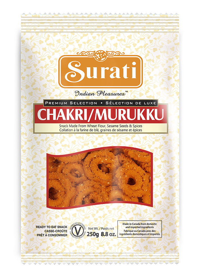 Chakri/Murukku - 250g – Surati Snacks - Buy Indian Snacks & Sweets