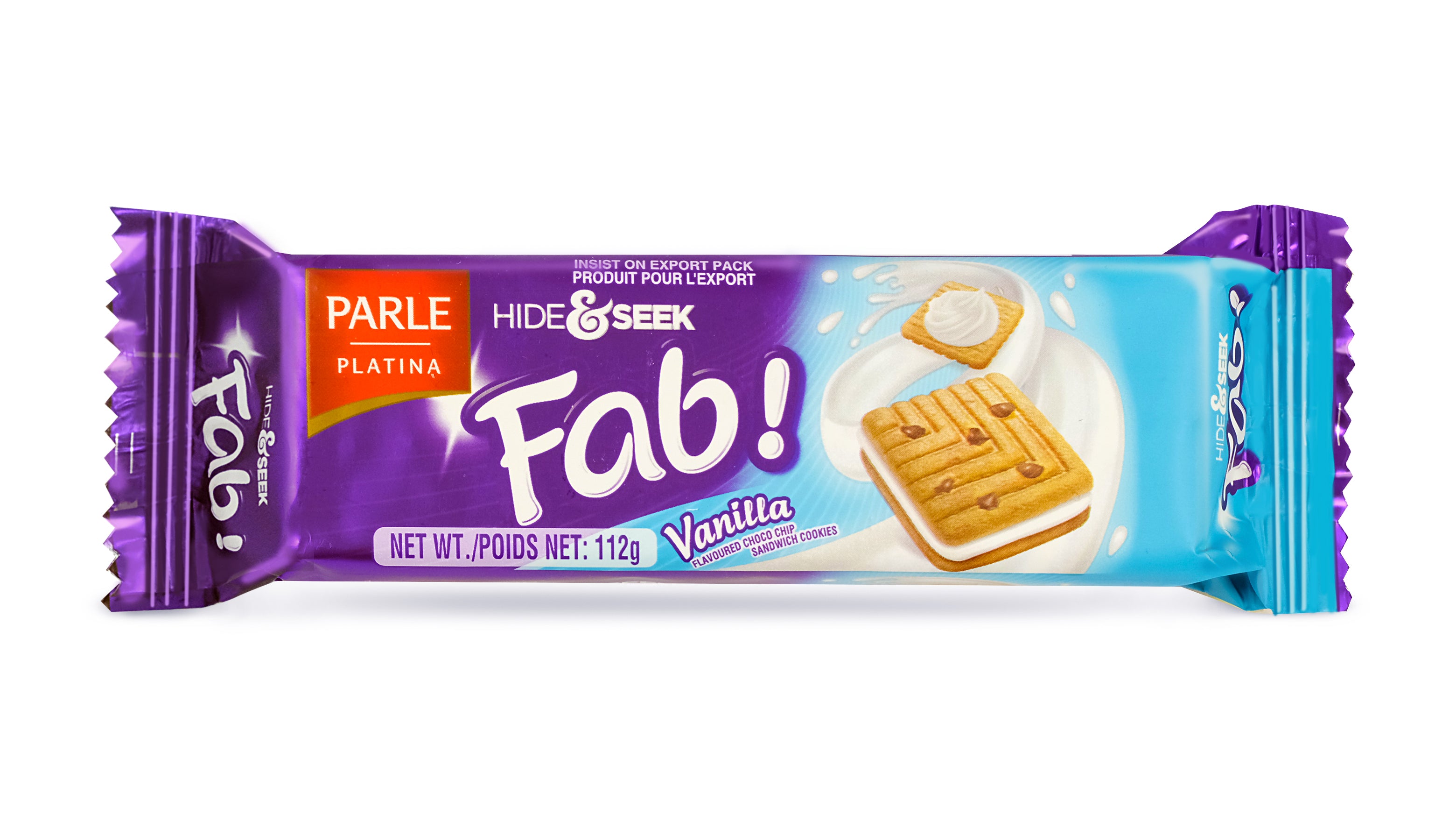 Parle Hide & Seek Fab Vanilla Cookies- 112g – Surati Snacks - Buy ...